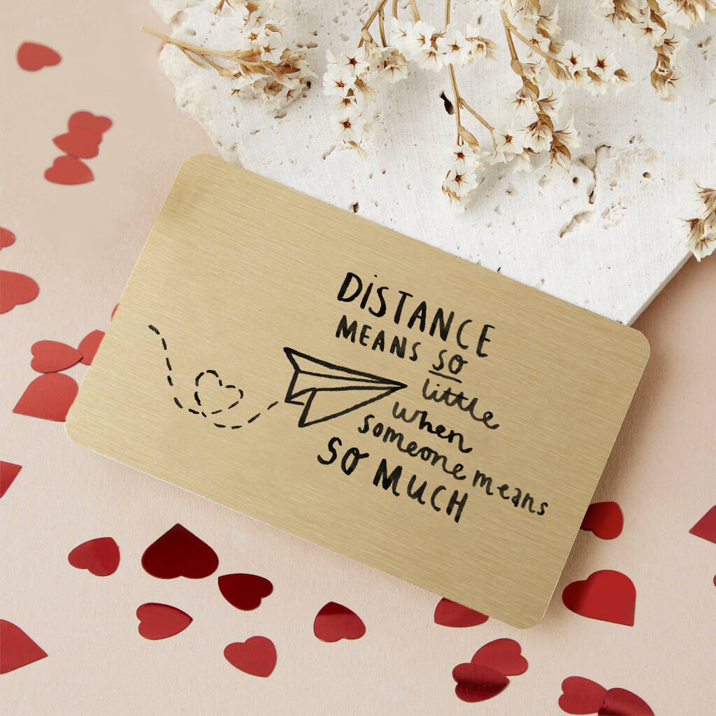 Distance Means So Little' Long Distance Wallet Card – Ellie Ellie