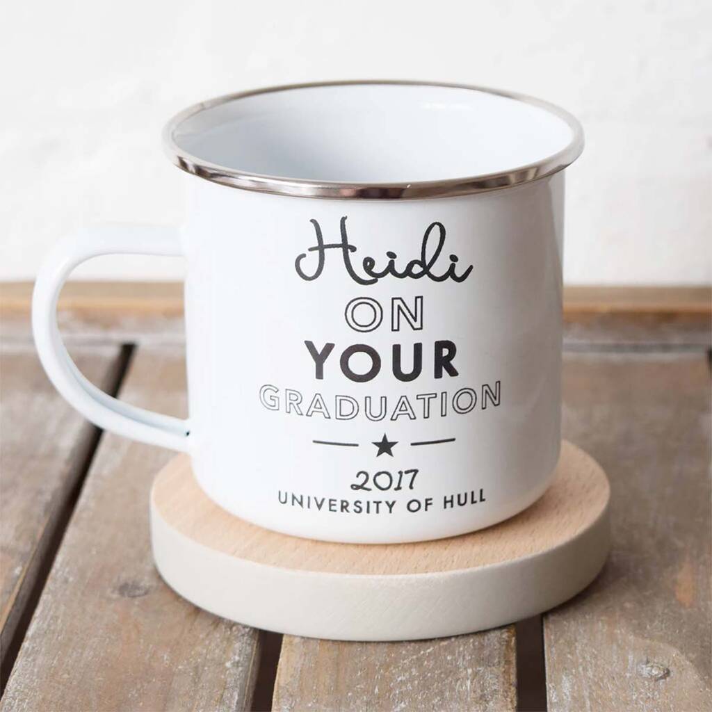 Graduation Student University Enamel Mug – Ellie Ellie