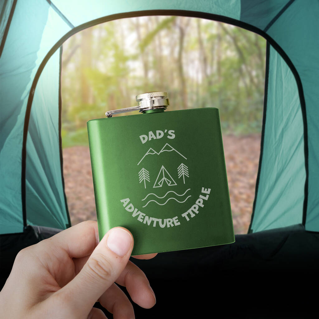 Personalised Adventure Tipple Father's Day Hip Flask – Ellie Ellie
