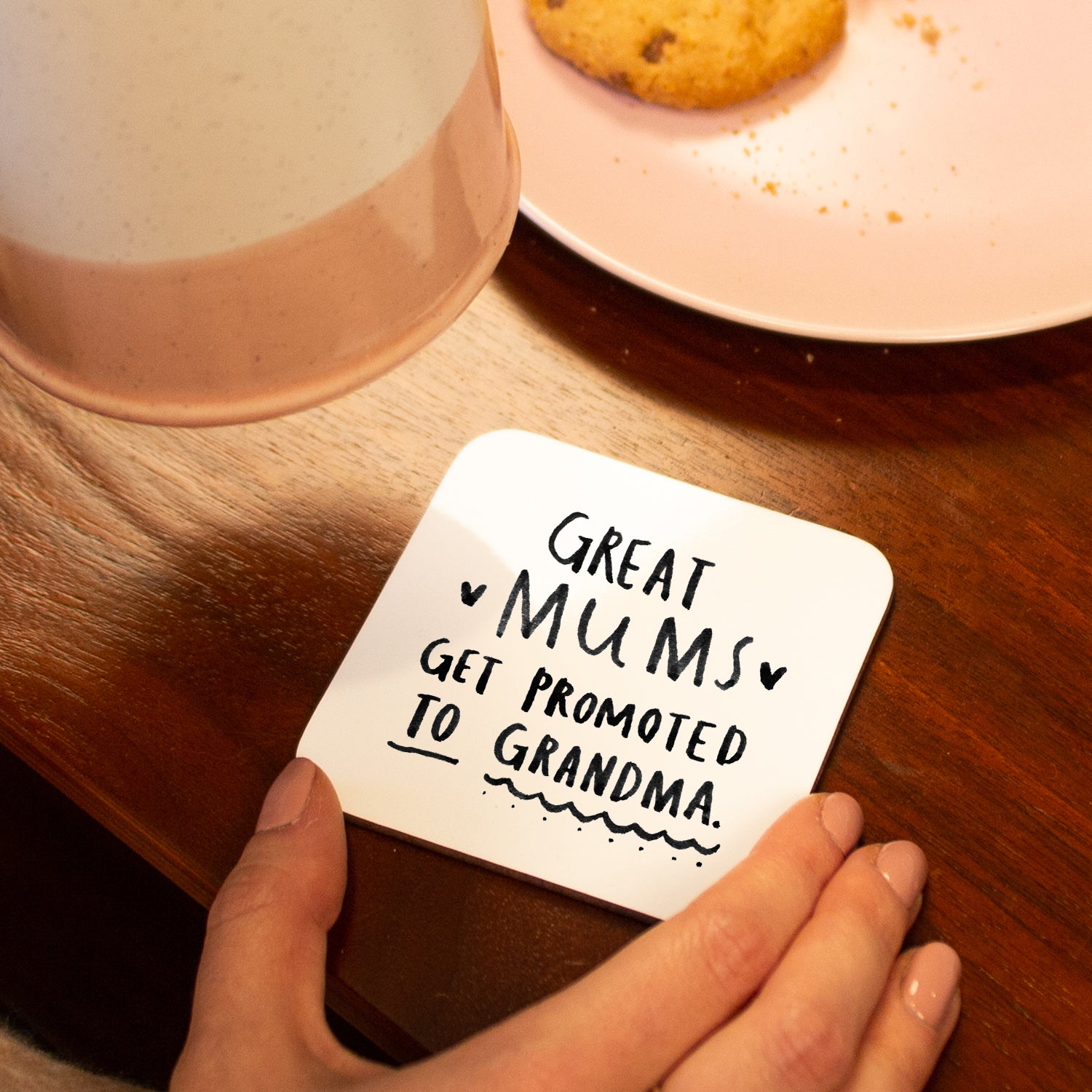 Great Mums Get Promoted To Grandma' Coaster – Ellie Ellie