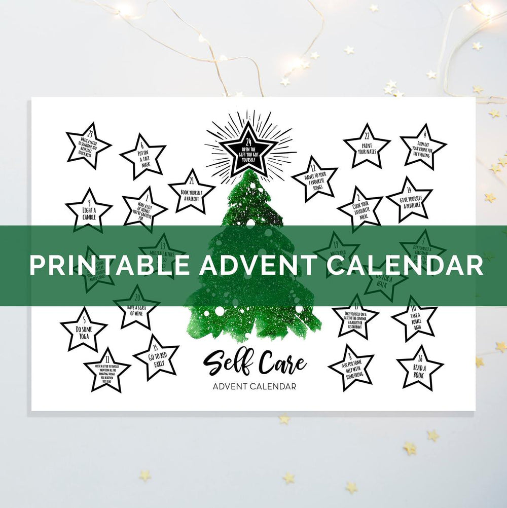 DIGITAL DOWNLOAD - "Christmas Self Care" Printable Advent Calendar - T ...