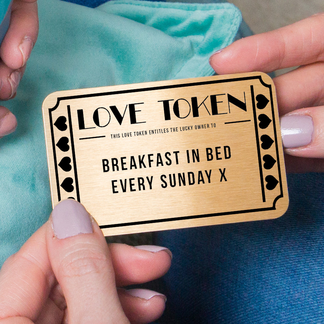 Personalised Love Token Gift Voucher Wallet Keepsake – Ellie Ellie
