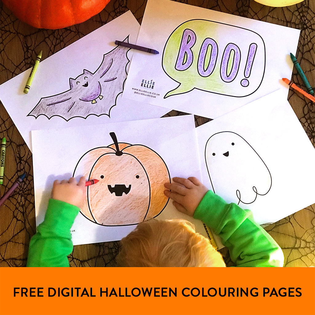 FREE Digital Download Halloween Colouring Pages - Ellie Ellie