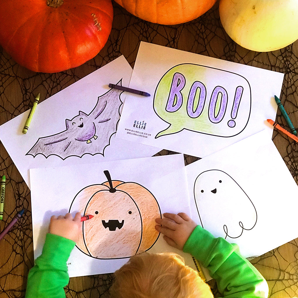 FREE Digital Download Halloween Colouring Pages - Ellie Ellie