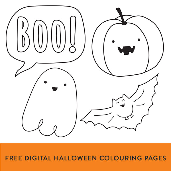 FREE Digital Download Halloween Colouring Pages - Ellie Ellie