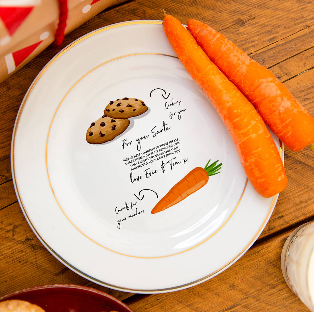 Personalised Santa Christmas Eve Treat Plate – Ellie Ellie